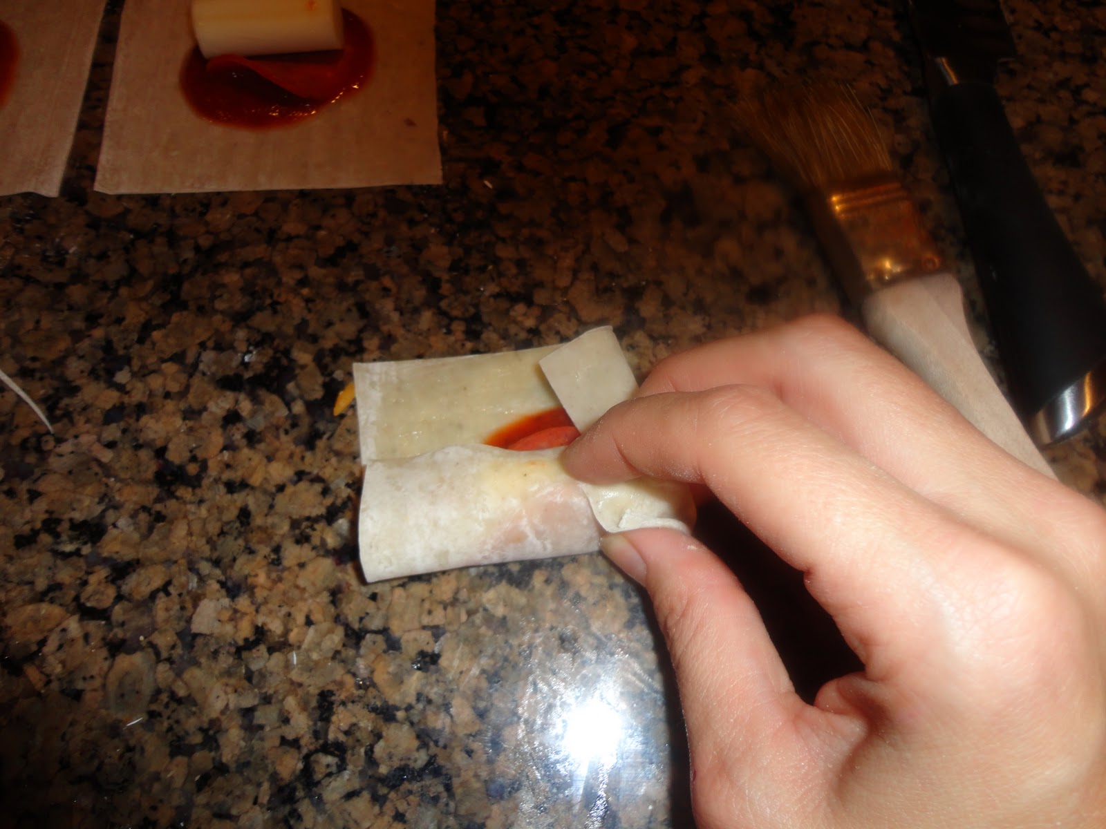 Never trust a skinny cook....: Pepperoni logs