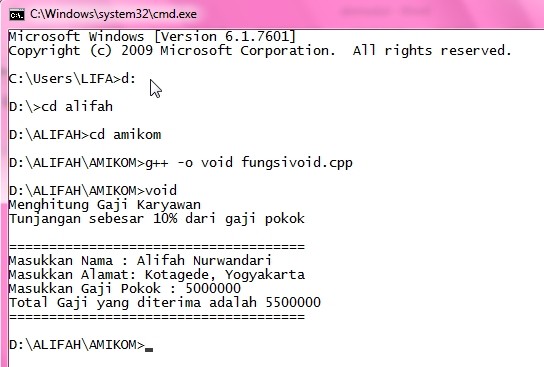 Pemrograman Modular dalam C++ | Alifah Nurwandari