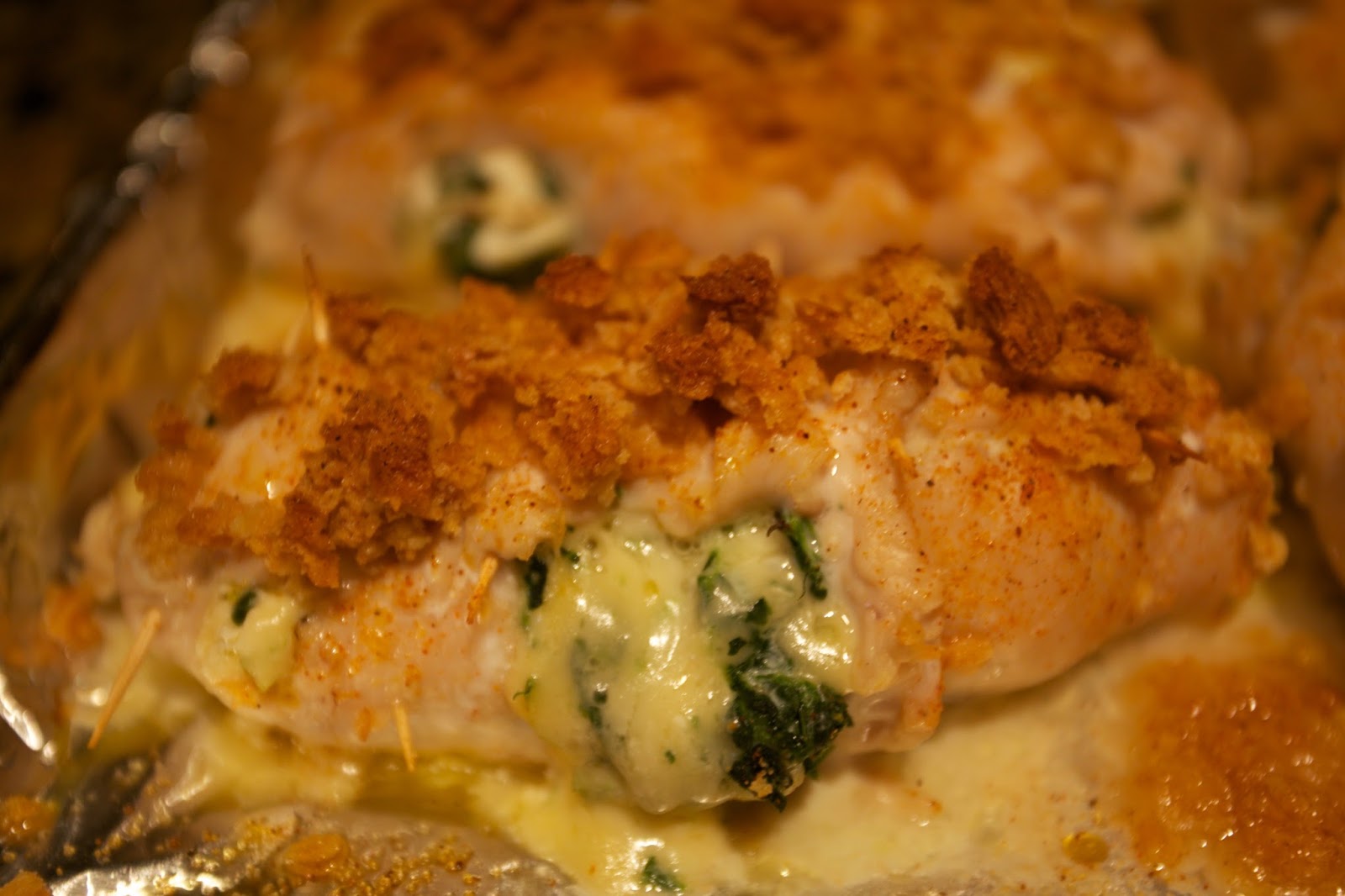 Chicken Stuffed With Spinach And Cheese