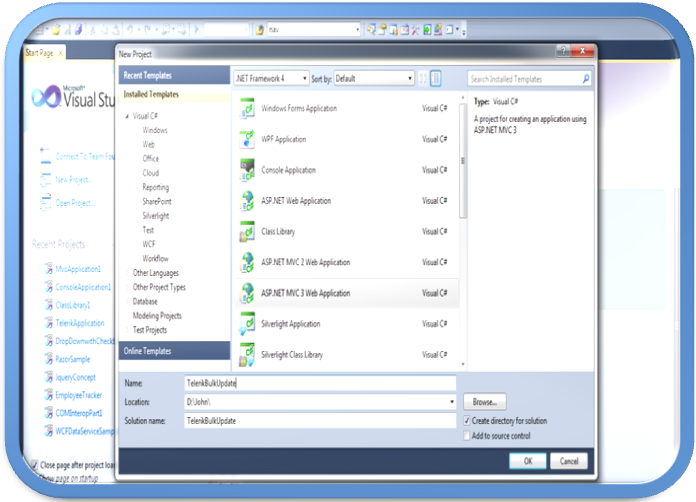 Welcome To Asp Net How To Create Website Using Aspnet Mvc 3