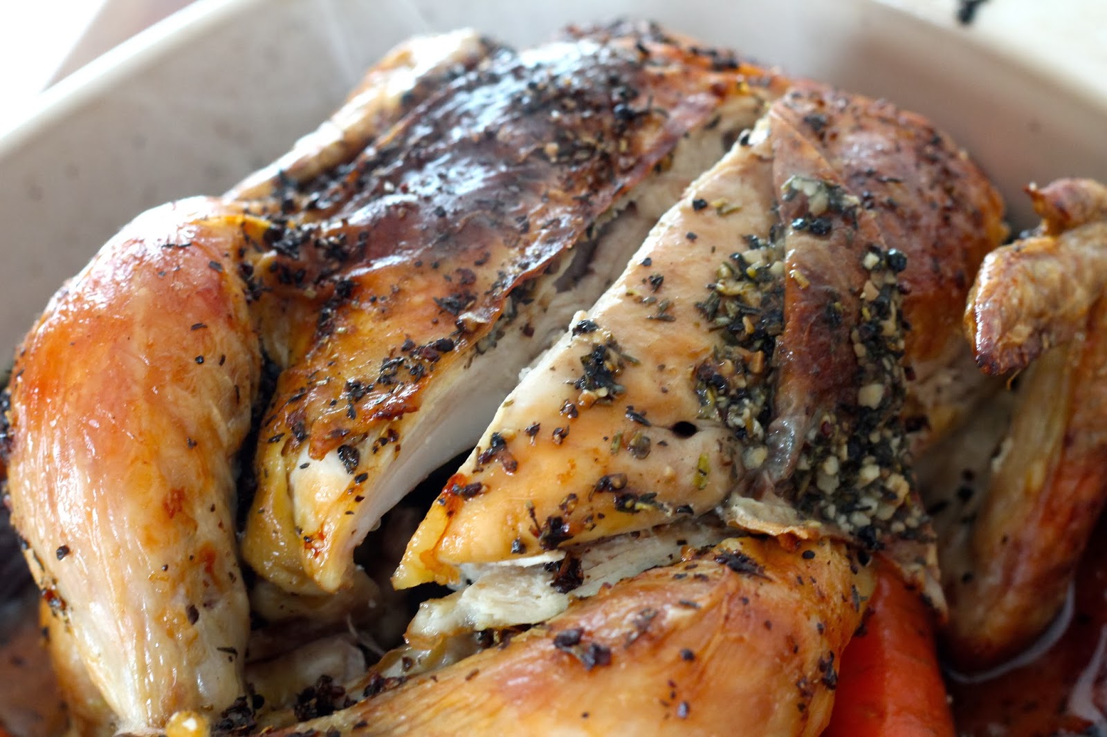 Mrs. Schwartz's Kitchen: Rustic Herb Roasted Chicken