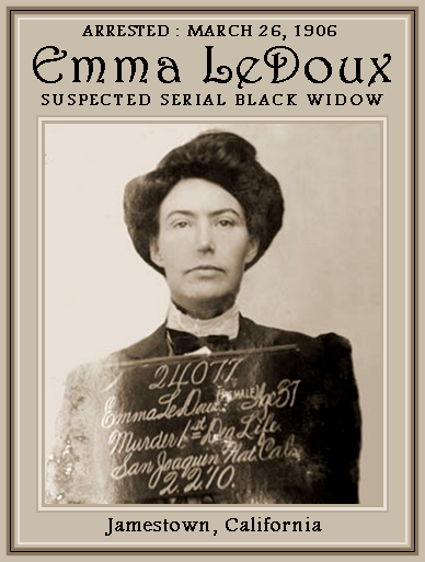 Unknown Gender History: Emma LeDoux, American Black Widow Serial Killer ...