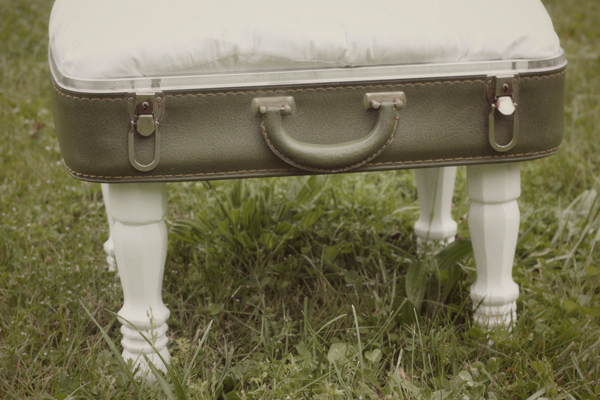 vintage suitcase chair - see kate sew