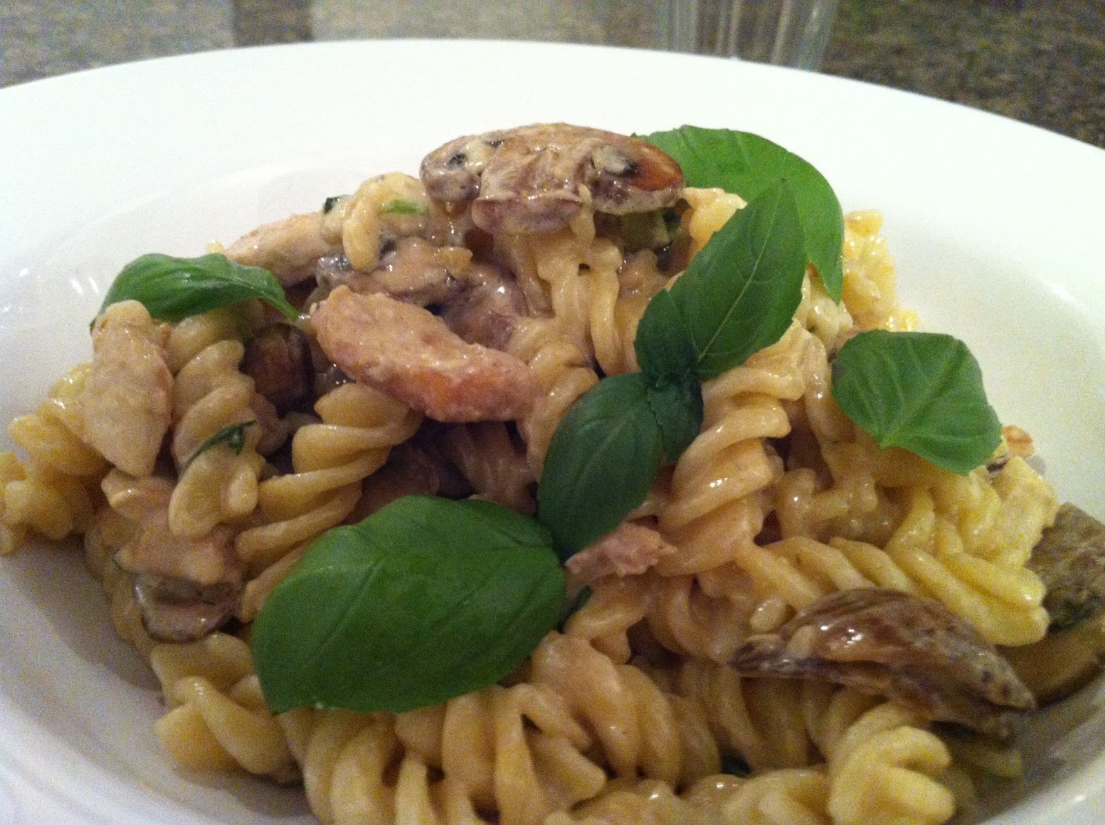 Dan's Kitchen: Fusilli with Chicken, Mushroom and Mascarpone