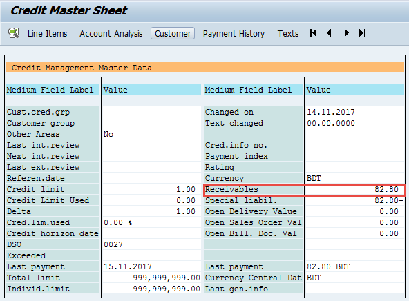SAP SD-MM Consultant || Bangladesh: Changes in Credit master sheet with ...