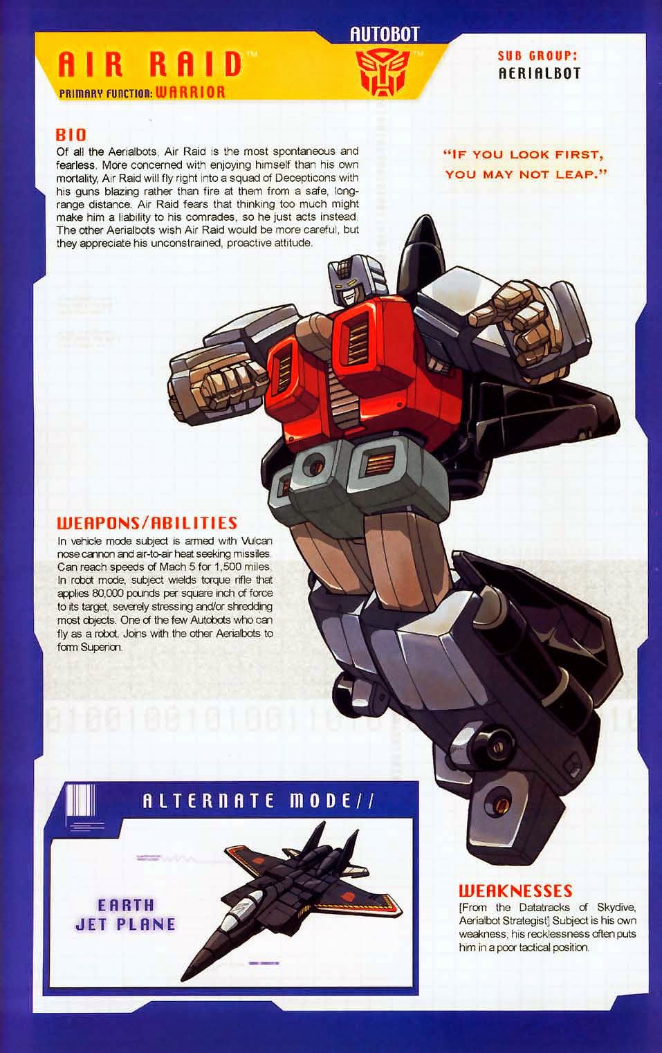 Transformer of the Day: Air Raid