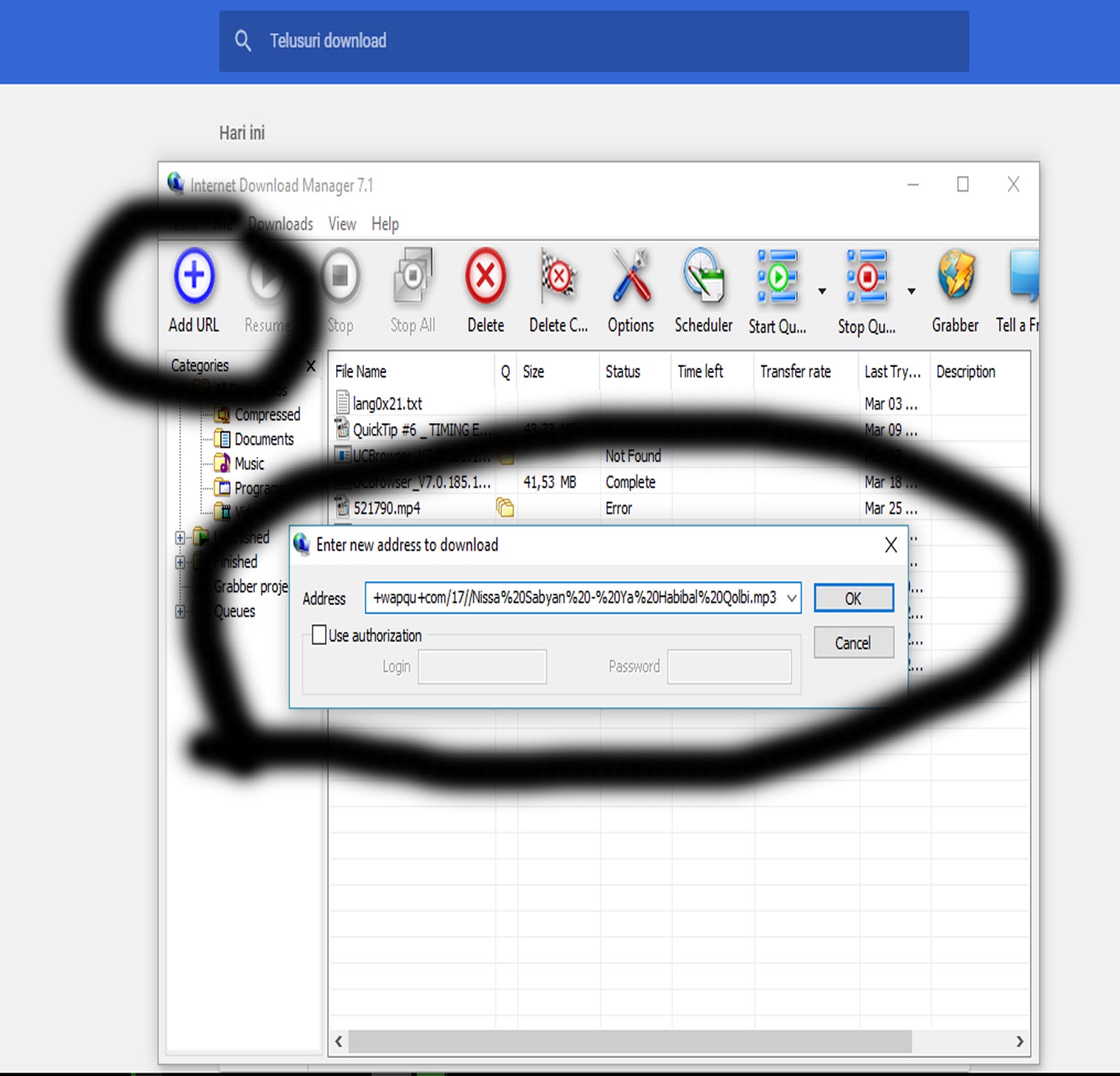 how to download fast using idm / cara download cepat menggunakan IDM