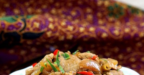 Tangy tamarind pork fillet ~ 亚参猪肉片