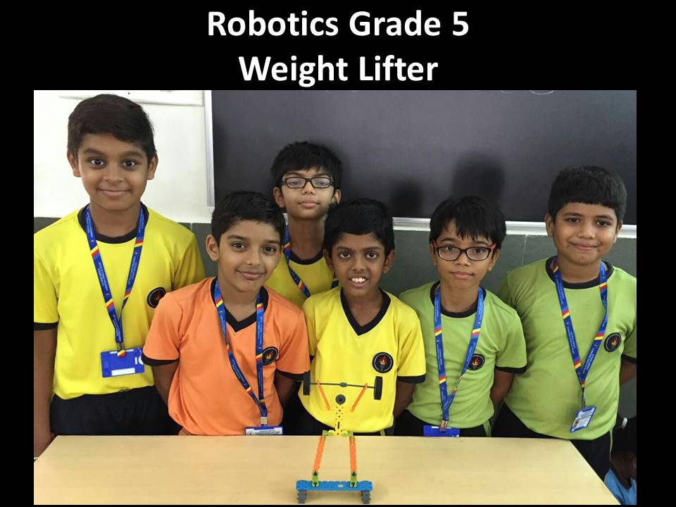 The Rustomjee Cambridge Diaries: Robotics Grade 5 Weight Lifter