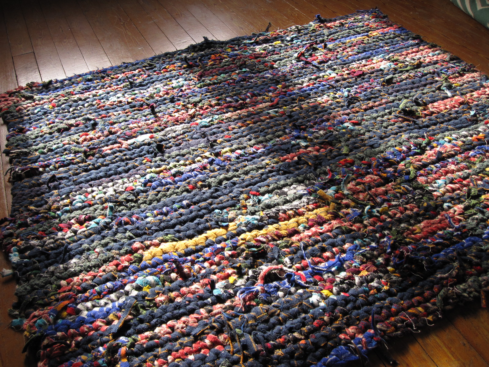 Portland DIY: Pendleton crochet scrap wool rag rugs