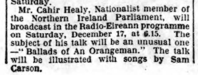Dr Samuel Greenfield (1899–1952) aka Sam Carson - Belfast's Orange ...