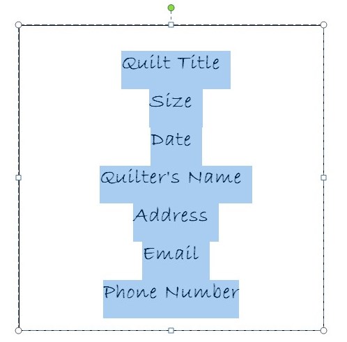 Quilted Blooms: Handwritten Quilt Labels Tutorial and How to Reverse ...