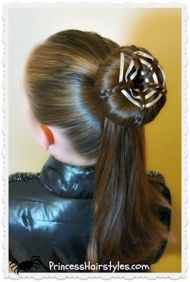 Spider Web Bun Hairstyle Tutorial | Hairstyles For Girls - Princess ...