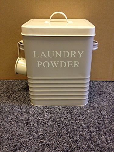 Vintage Retro Style Laundry Powder Tin In Olive Colour - Décoration de ...