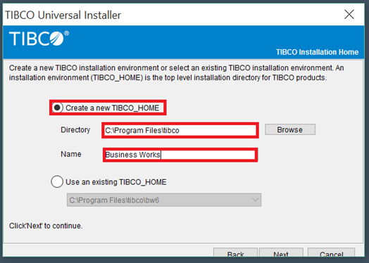 Tibco BW 6.X EasyToLearn: Installation of TIBCO Softwares components
