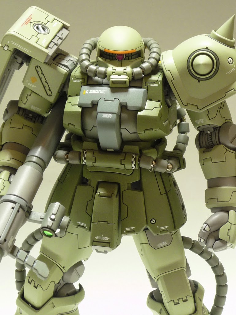 Custom Build: HGUC 1/144 Zaku II F2 [Detailed]