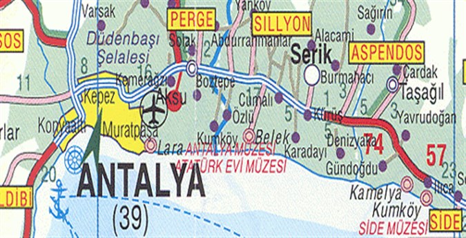 antalya tourist map | Maps Of Cities