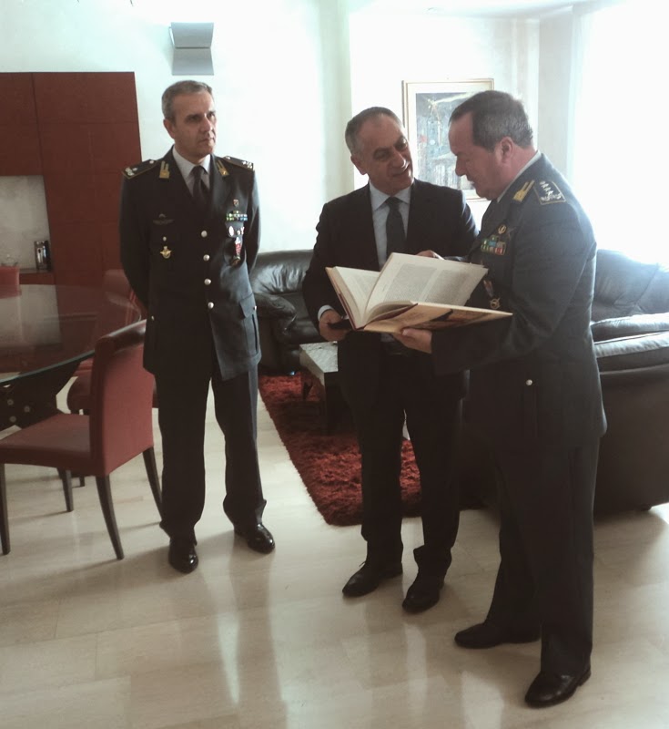 LUIGI CALABRESE: NIRO RICEVE IL GENERALE DELLA GDF, DOMENICO ACHILLE