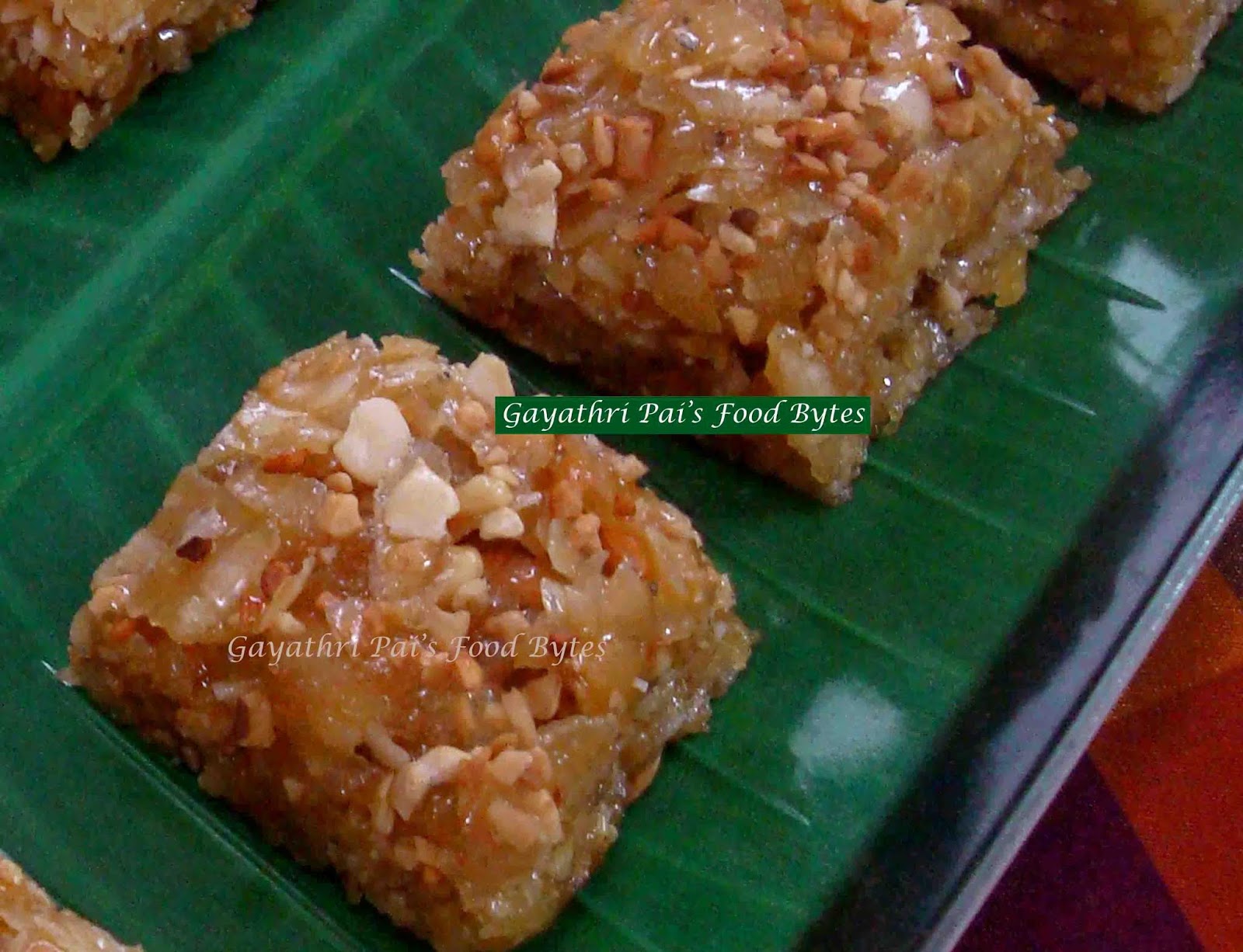 Gayathri Pai's Food Bytes: Poha Khadi / Beaten Rice Burfi / Pova Chikki.