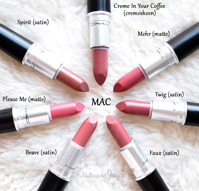 MakeupByJoyce ** !: Swatches + Review: MAC Matte, Satin and Cremesheen ...