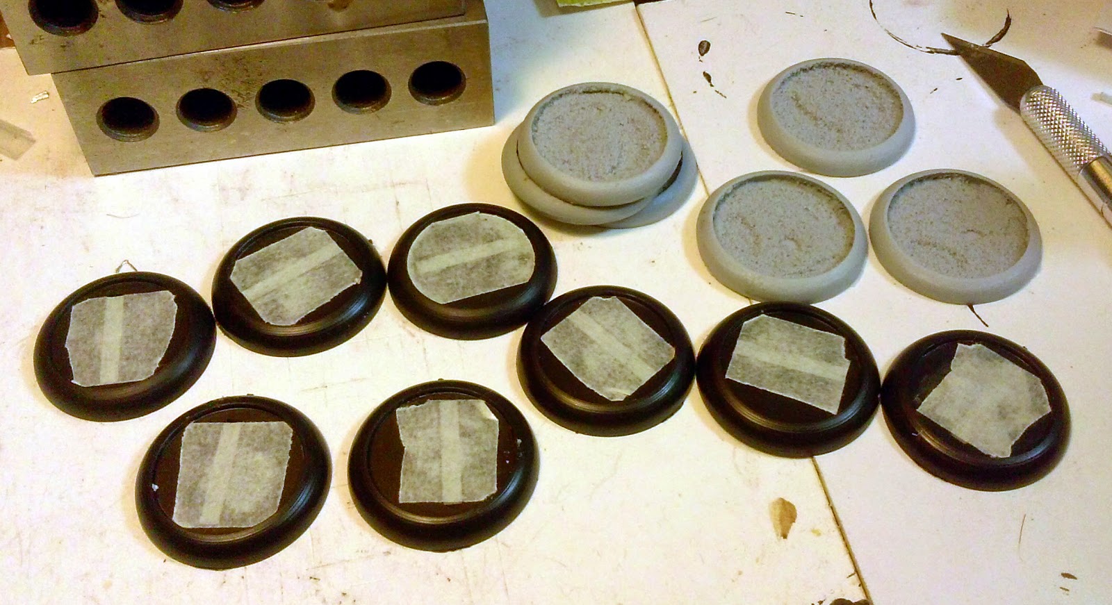 Wargames and Railroads: Basing with Stamps