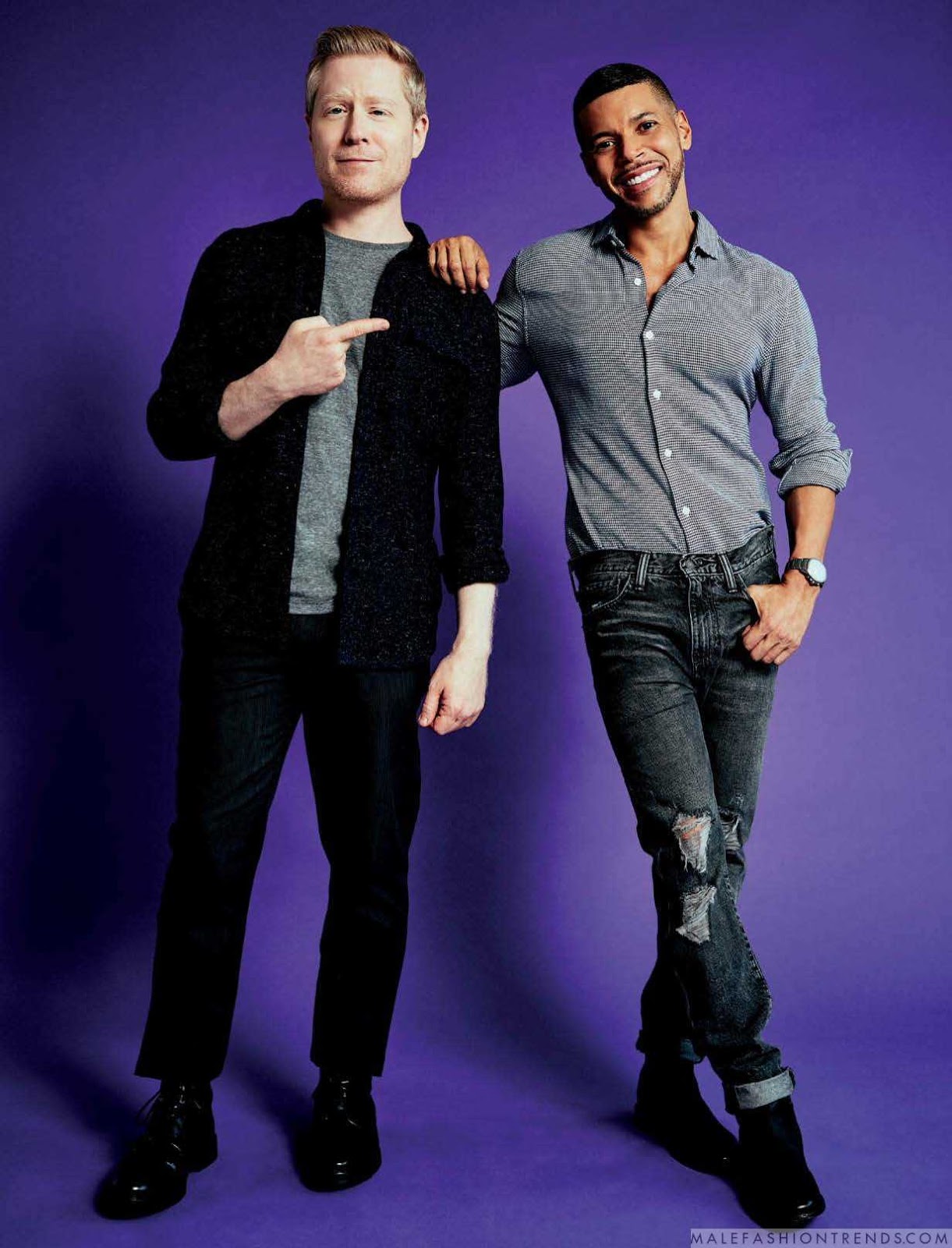 Wilson Cruz y Anthony Rapp juntos para Attitude Magazine por Leigh Keily