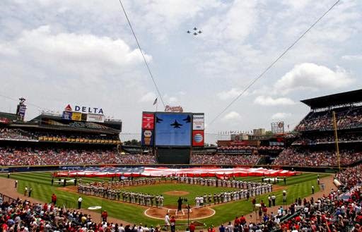 XM MLB Chat: Jets flyover Atlanta Braves game v Red Sox on Memorial Day
