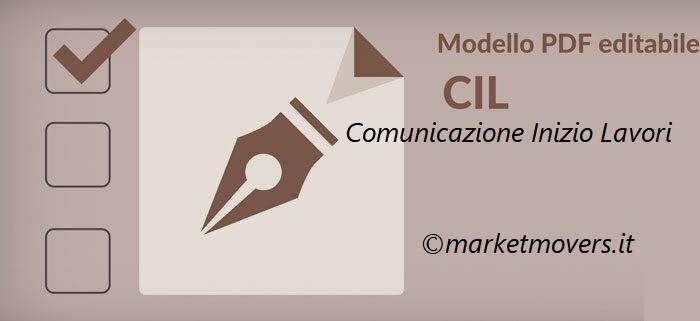 Mod. CIL editabile Comunicazione Inizio Lavori pdf gratis