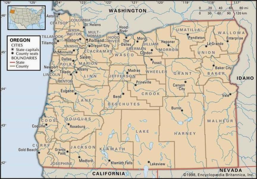 Printable US State Maps