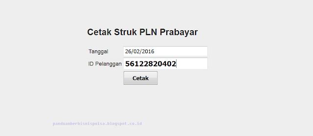 Cara Cetak Struk PLN Prabayar ( Token Listrik ) | Panduan Bisnis Pulsa