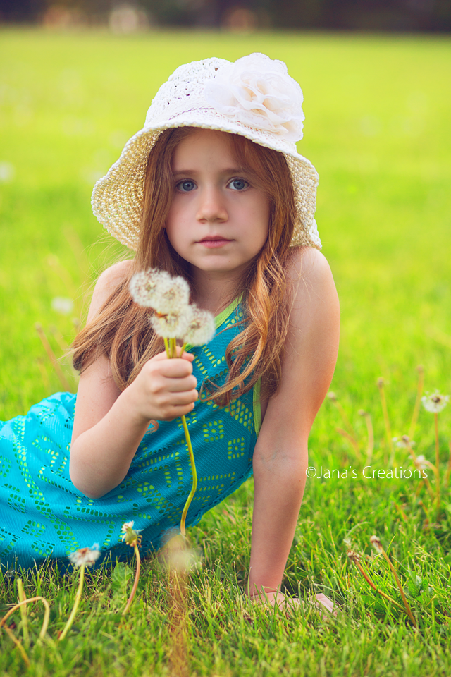 Jana's Creations: The most beautiful 7 yr old I know......