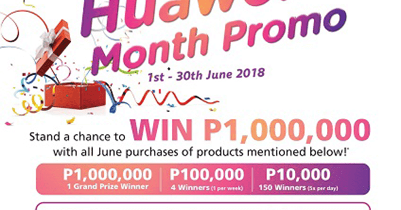You can be an instant millionaire in this Huawei Month Promo!