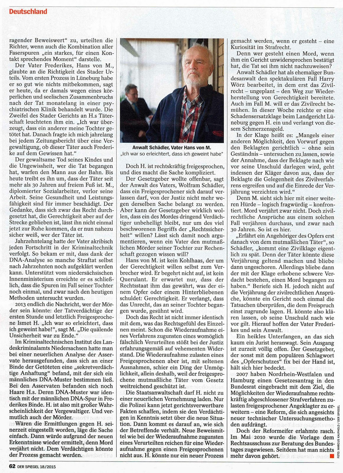 Hambühren: Mordfall Frederike von Möhlmann