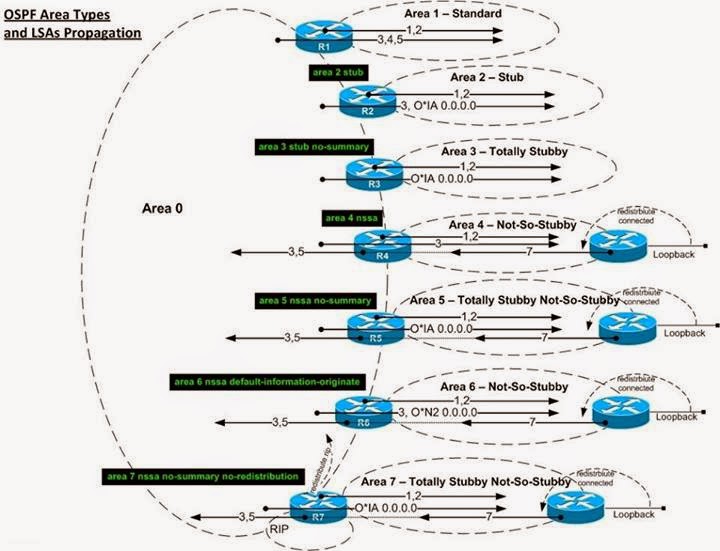 JDL Notes: OSPF Area and LSAs Propagation