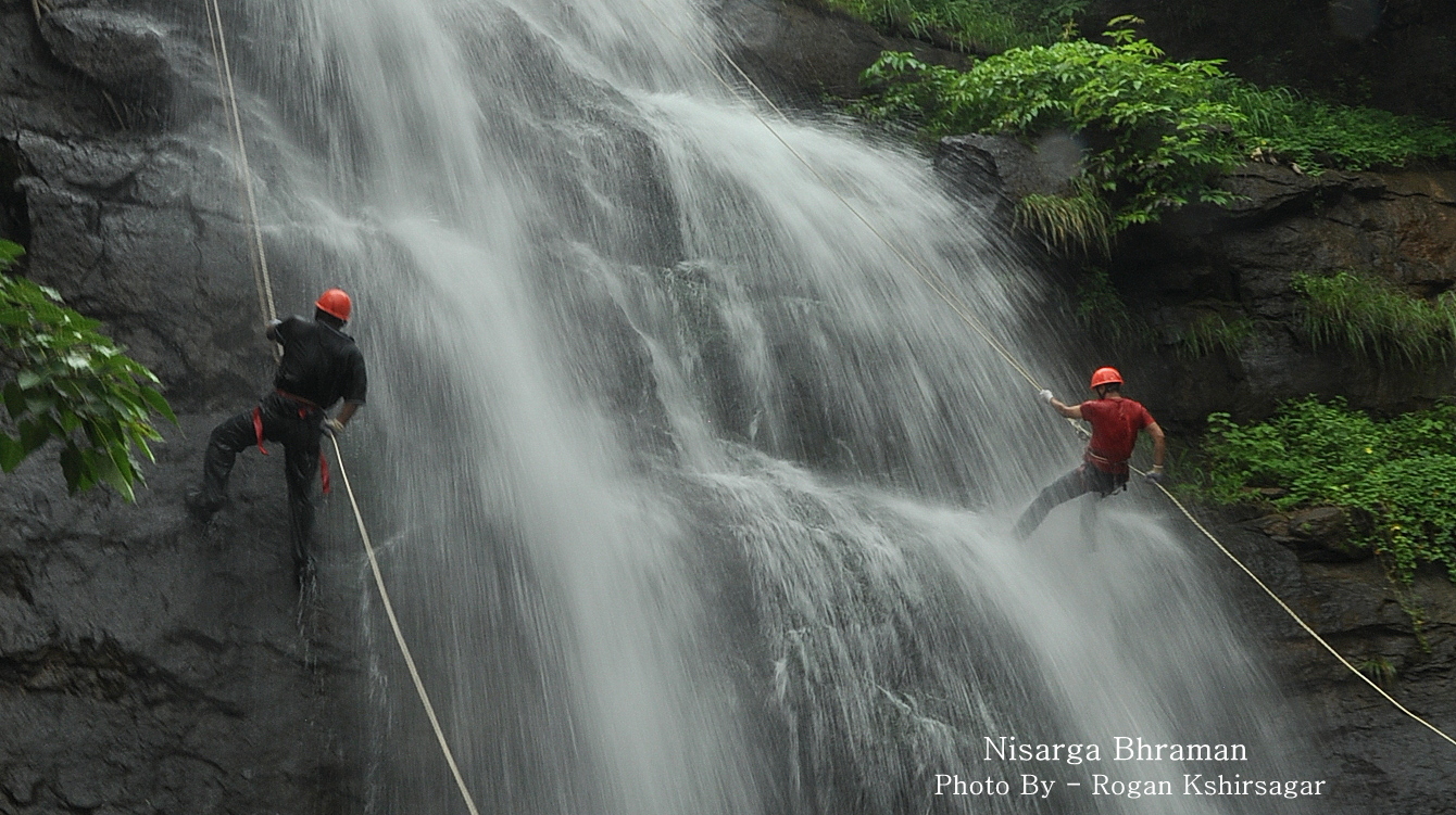Nisarga Bhraman: Waterfall Rappelling at Bekare Waterfall 2016