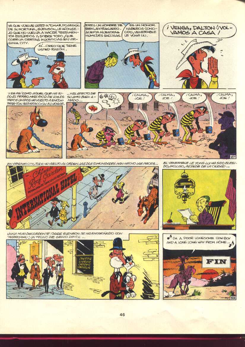 PERROS Y GATOS FAMOSOS: RANTANPLAN, EL PERRO DE LUCKY LUKE COMIC