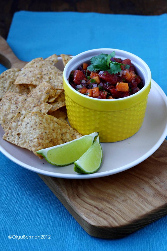 Mango & Tomato: Enjoy Life More: Chunky Del Monte Tomato & Persimmon Salsa