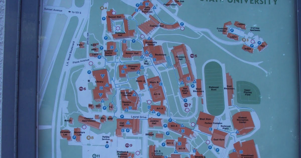 Humboldt State University Campus Map - Map