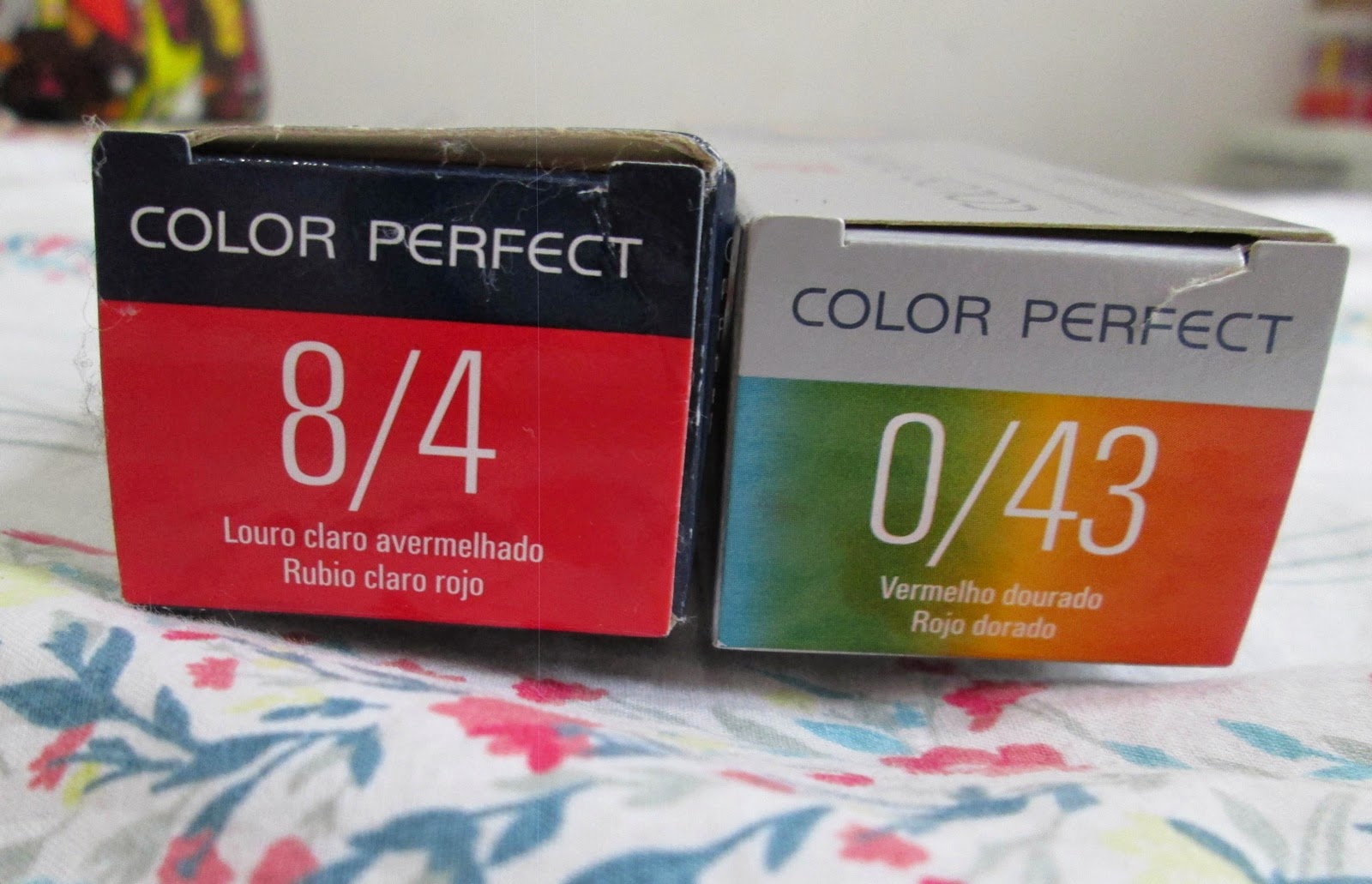Ruivices e Blá Blá Blá: Eu testei: Color Perfect 8/4 + mix 0/43