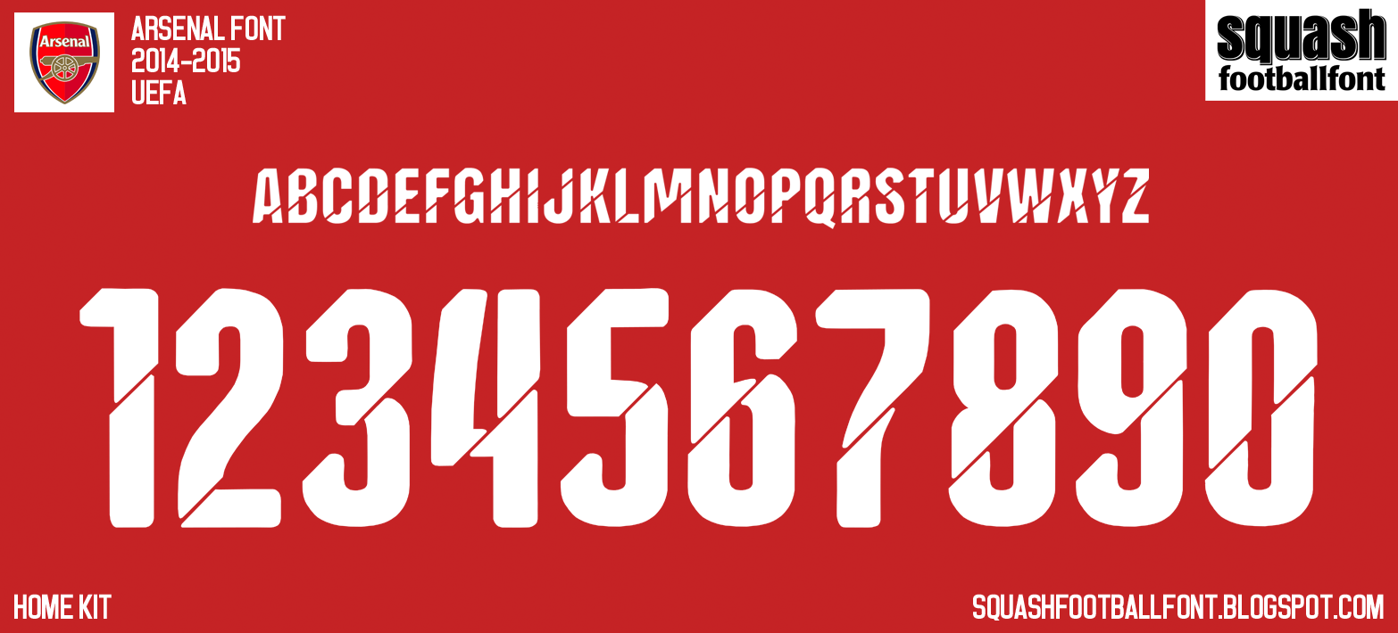 SFF: Arsenal 2014-2015 UEFA Font