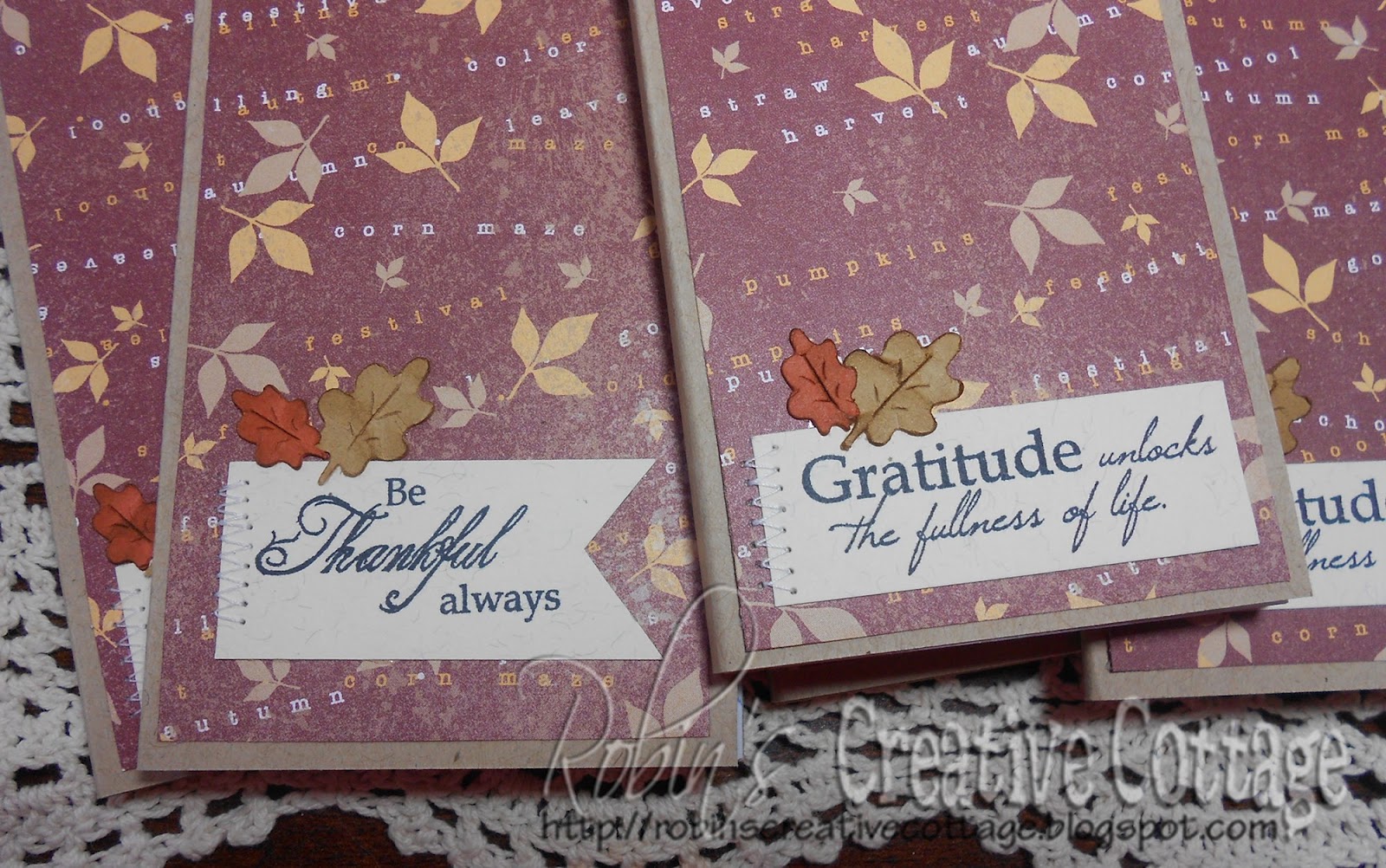 Robin's Creative Cottage: My Craft Spot *BLOG HOP* -Fall Notebooks