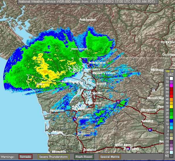 Cliff Mass Weather Blog: Extraordinary Radar Image