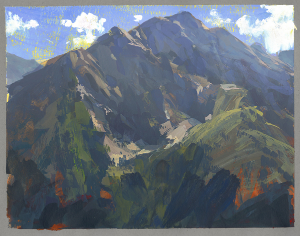 Land Sketch: Utah Mountains