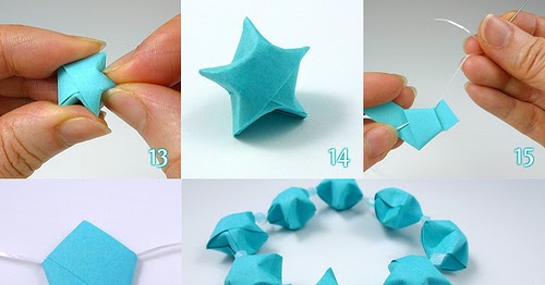 Tina's handicraft : stars chain photo tutorial