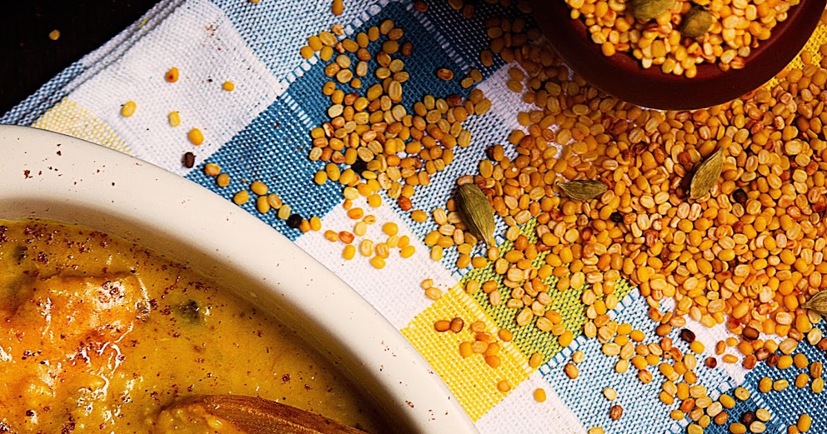 Bhaja Mug Dal Diye Mach / Moong Dal Fish Curry ~ Ex-Cook