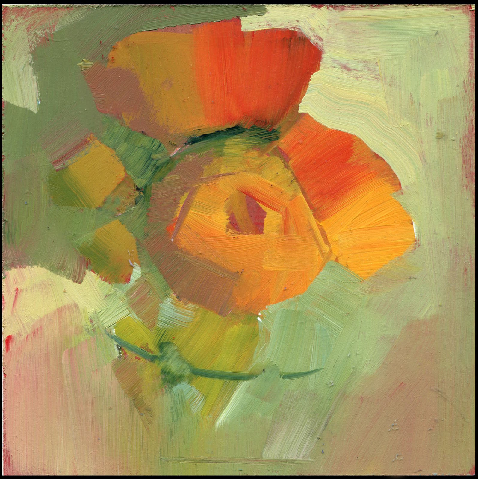 LISA DARIA'S PAINTING A DAY PROJECT: 2529 Deep Vermilion