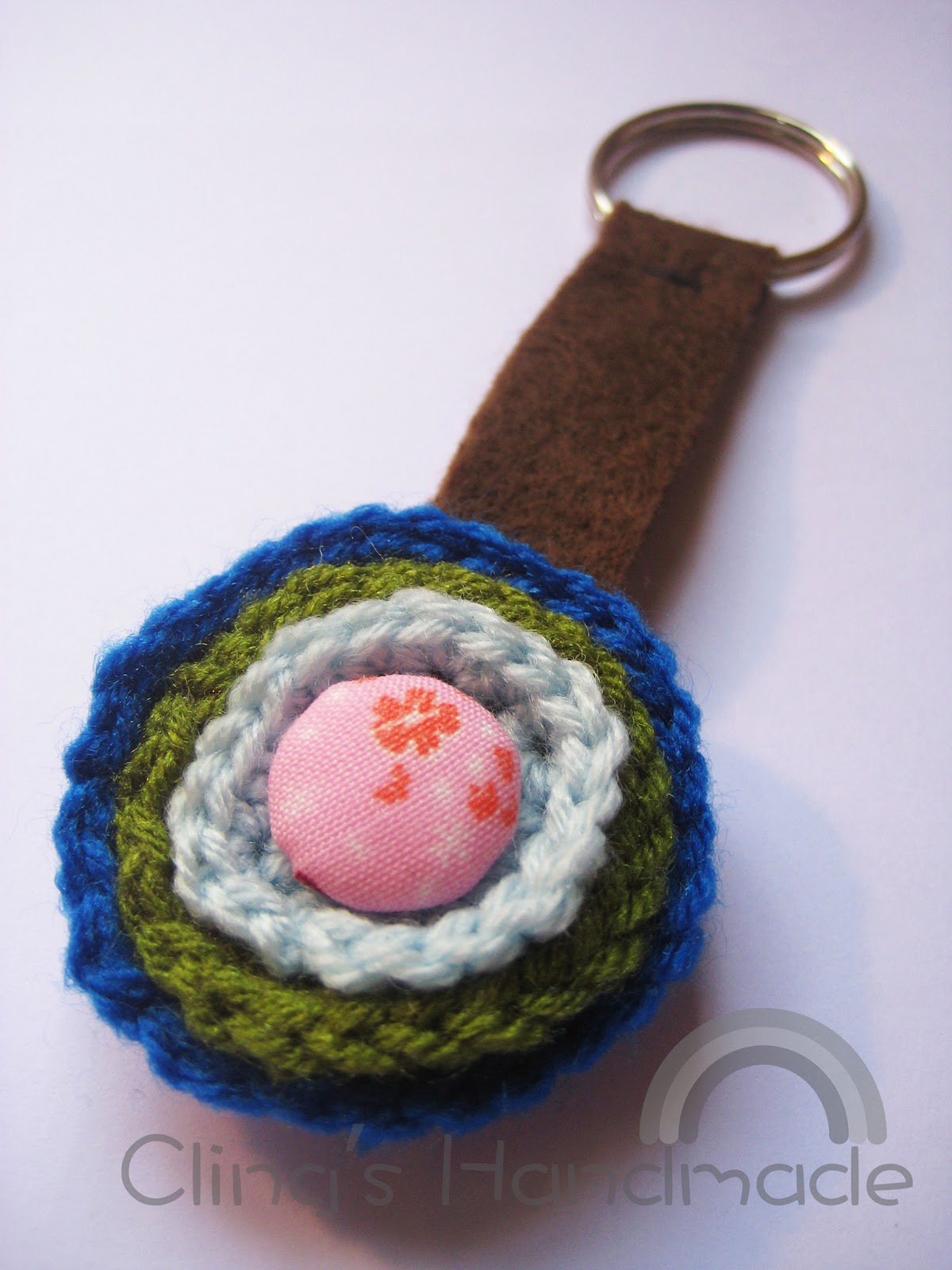 Cling's Handmade: Button Badge Key Chain