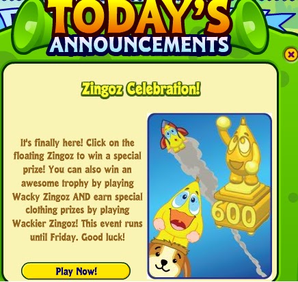 Let's Talk Webkinz: Wacky Zingoz Celebration!