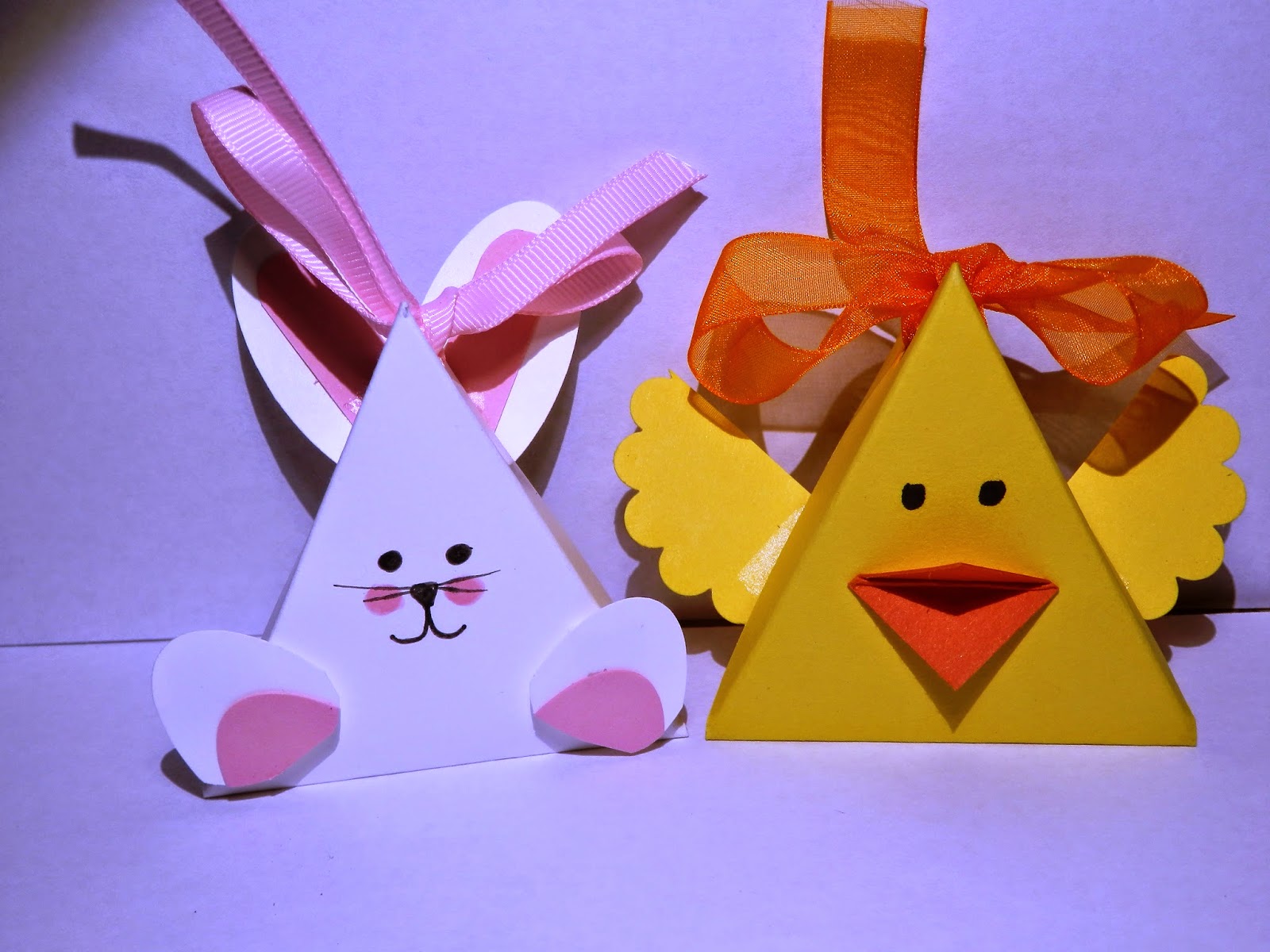 Bunny and Chick Easter treat boxes
