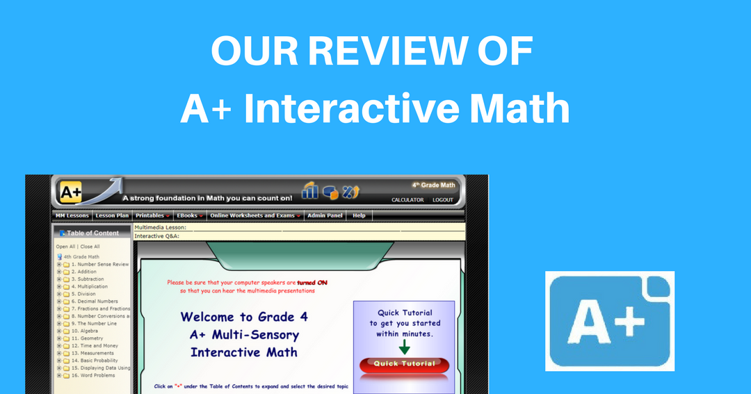 LET'S GET REAL: Homeschool Review Crew: Our Review of A+ Interactive Math
